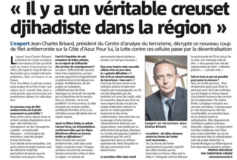 « Il y a un véritable creuset djihadiste dans la région | CAT